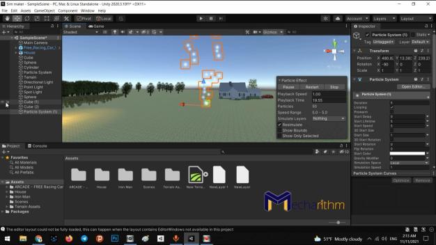 Robotic Simulator Adding Other Features Particle Effects Plus Voice