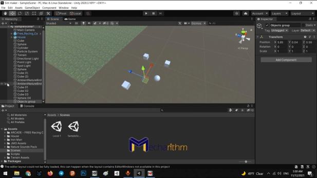 Robotic Simulator: Inheritance in Objects (Prefab) (9/27) | Mecharithm
