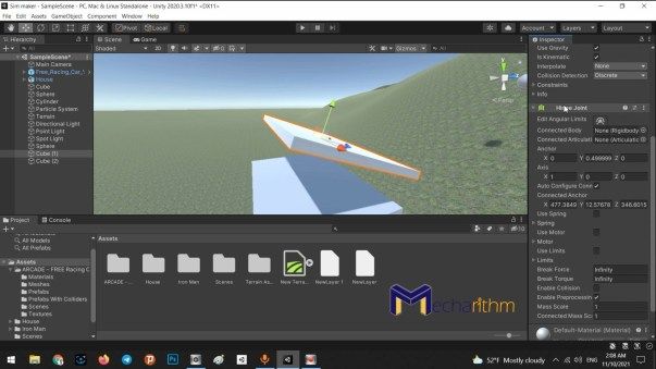 Robotic Simulator Physics In Unity 627 Mecharithm