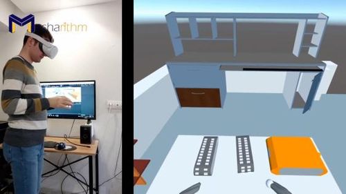 VR Robotics Simulator: Robot Picking Up a Box in VR | Mecharithm